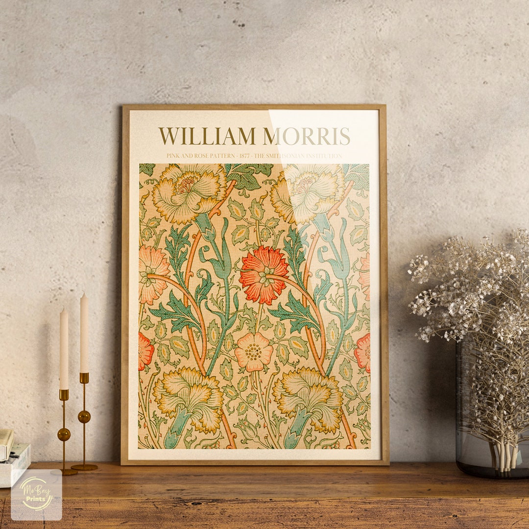 William Morris Pink and Rose Pattern, 1877 William Morris Artwork ...