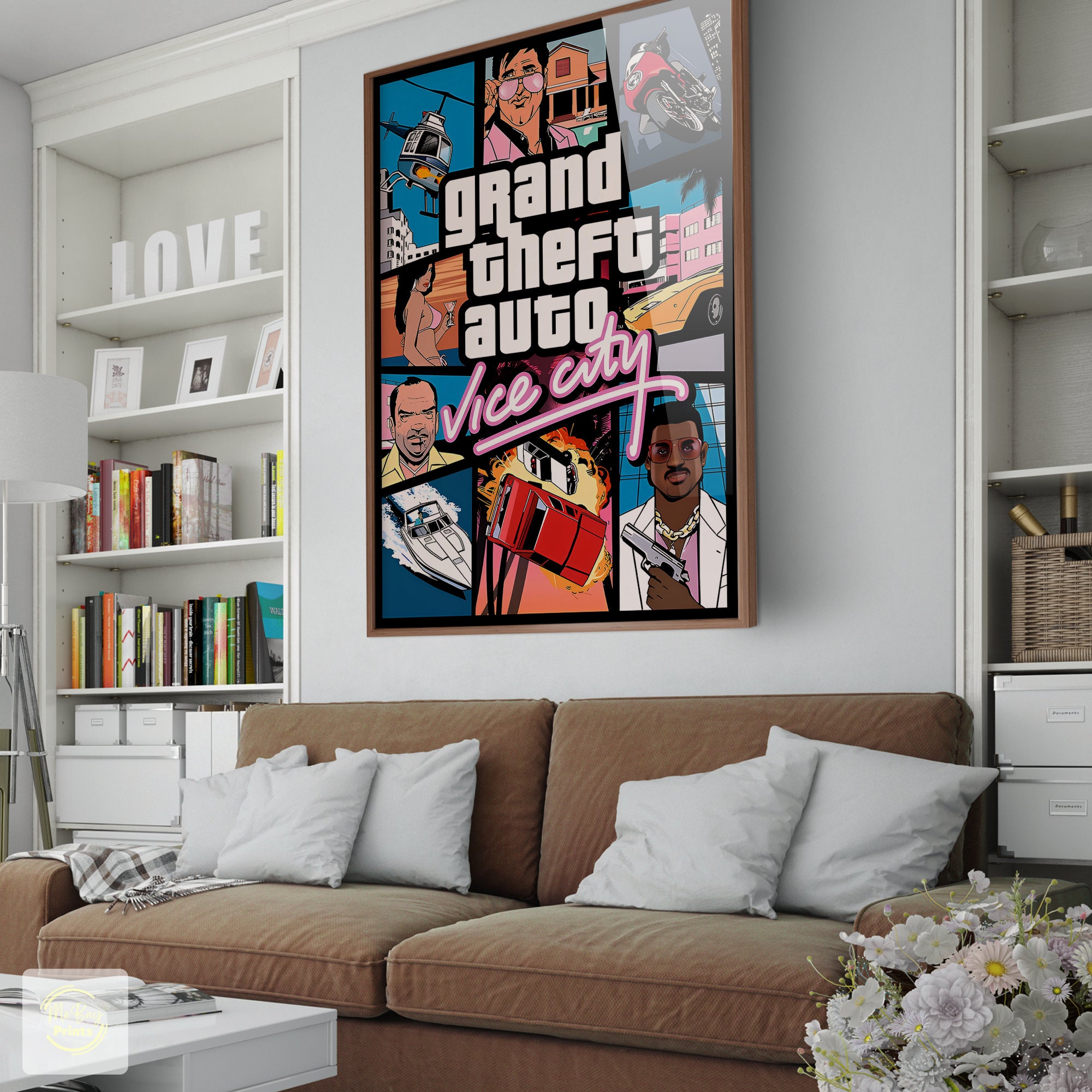 GTA Vice City Poster GTA Vice City, GTA 6, Gaming Poster, Gta 5, Grand ...