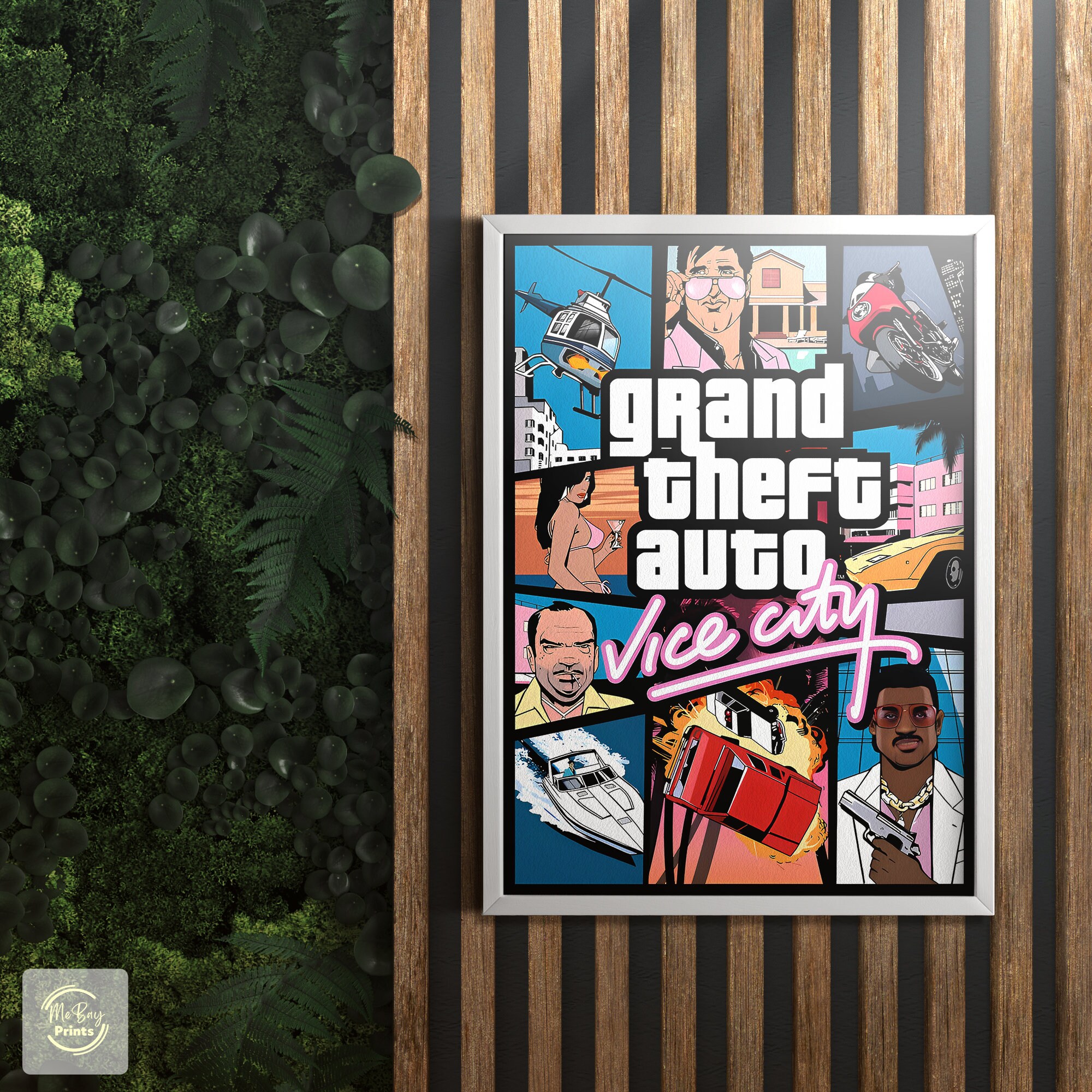 GTA Vice City Poster GTA Vice City, GTA 6, Gaming Poster, Gta 5, Grand ...