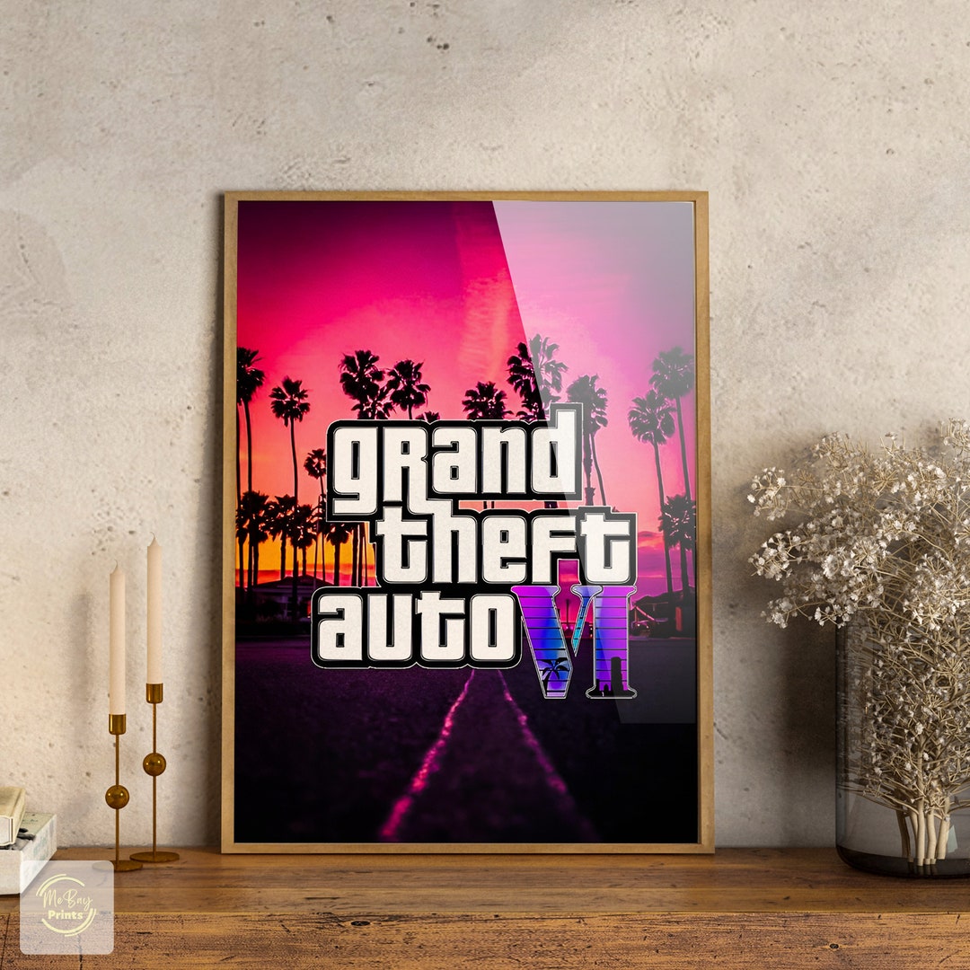 Grand Theft Auto VI GTA Vice City Gta GTA 6 Gaming - Etsy.de