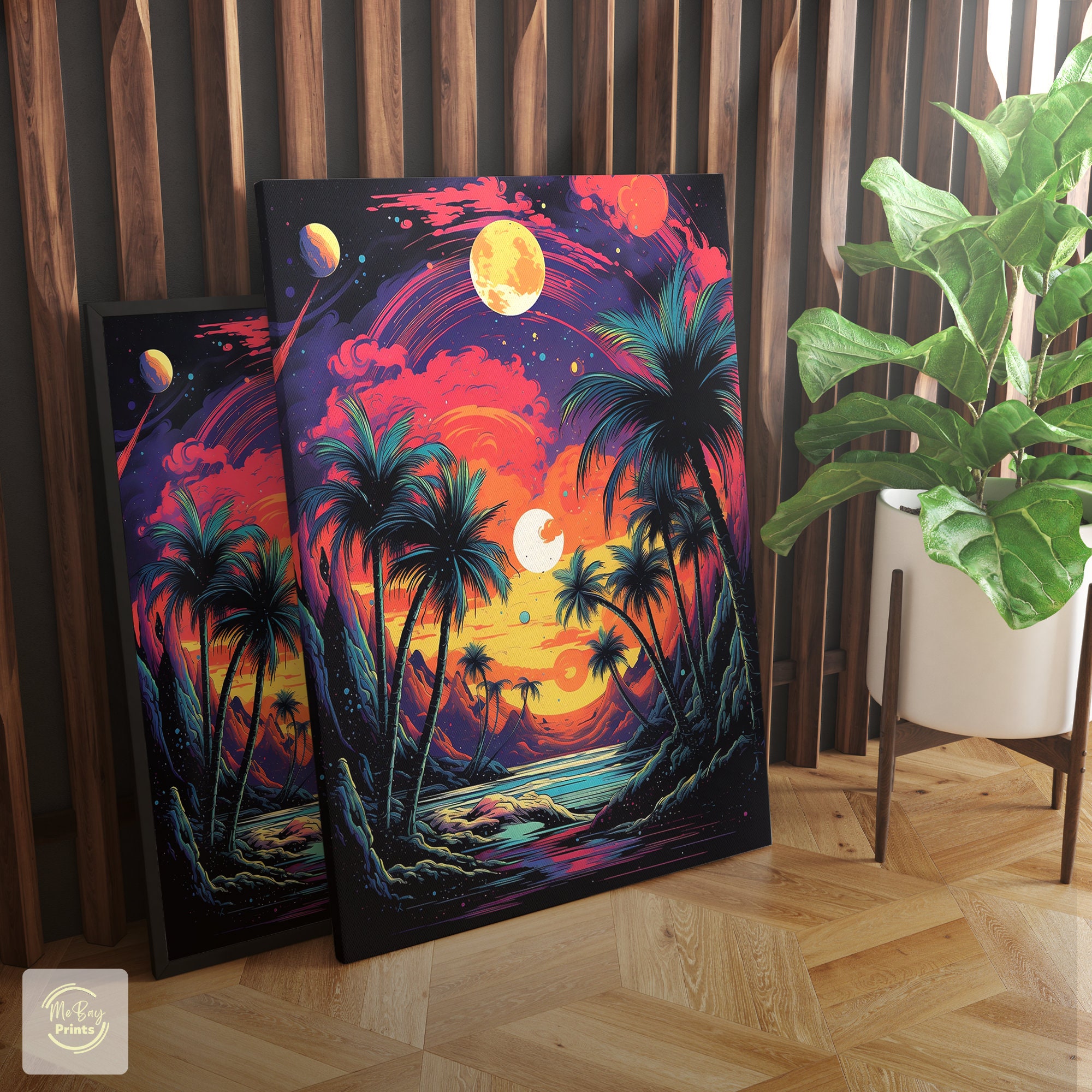 This is Not Hawaii Vintage Poster, Psychedelic Trippy Poster, Colorful ...