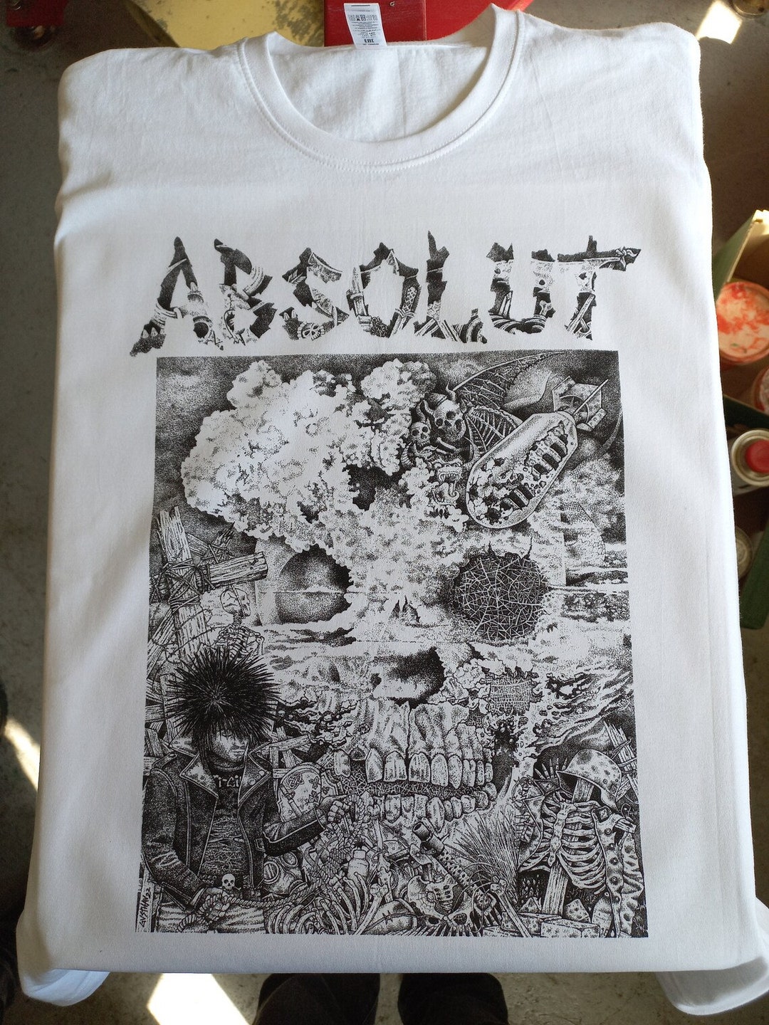 ABSOLUT - Tribute - T-shirt (d-beat, Crust, Hardcore, Metal, Punk) - Etsy