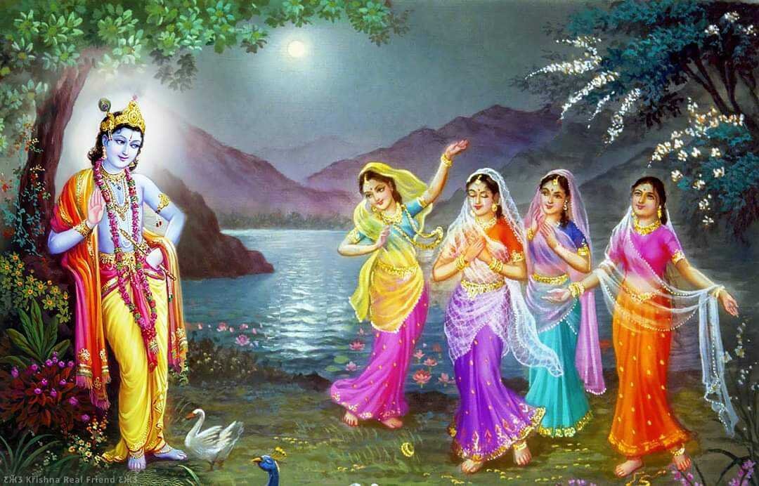 Beautiful Art of Lord Krishna Rasa Utsav High Resolution Photo - Etsy