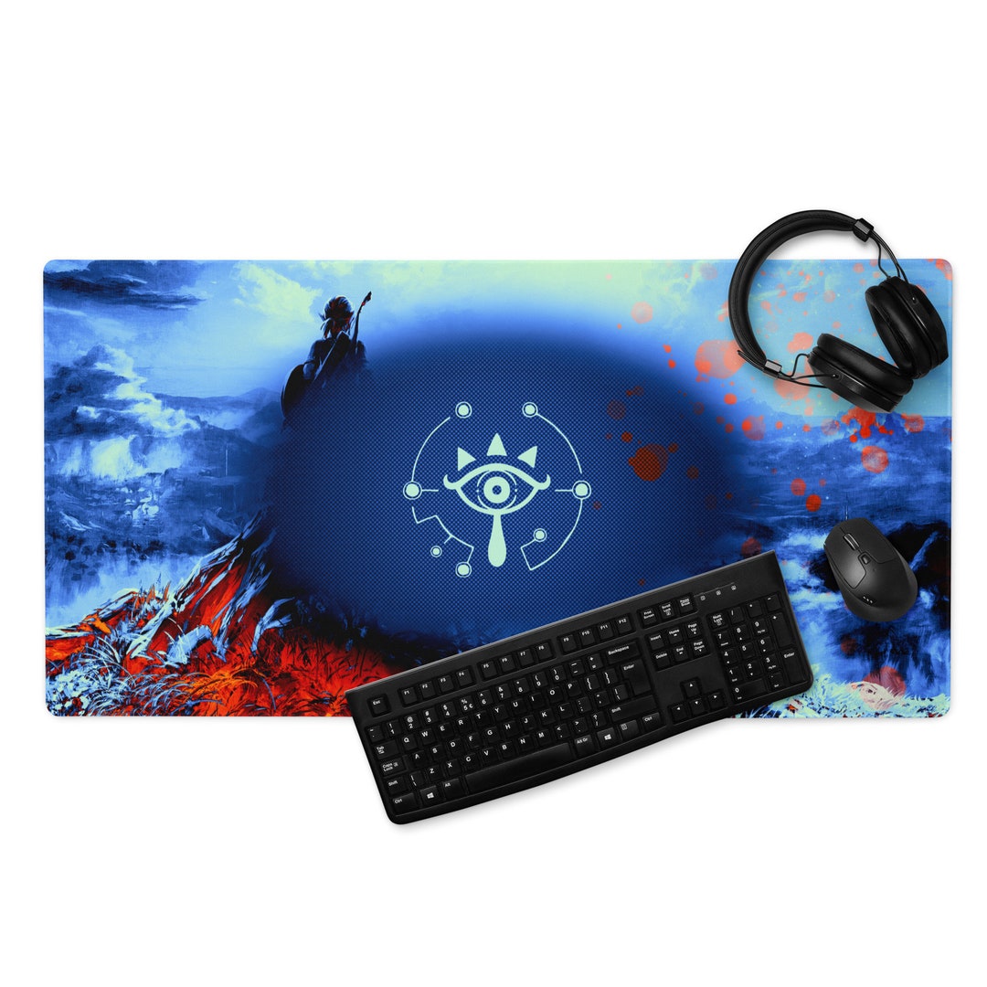 Blue Sheikah Slate Gaming Mouse Pad Legend Link Breath Wild Tears ...