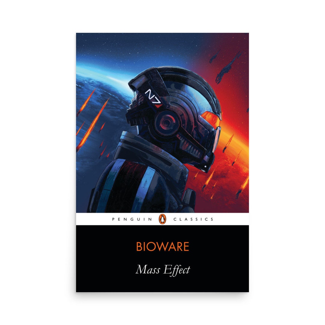 Unframed Classics Mass Scifi Poster Effect Books Shepard Trilogy Turian ...