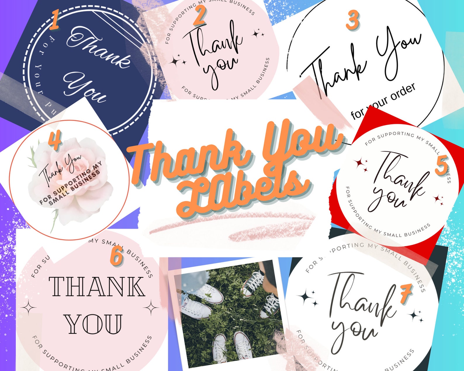 Appreciation Labels, Personalised Thank You Label, Wedding Labels ...