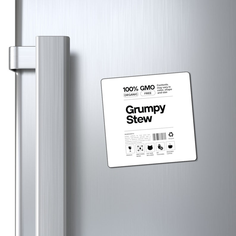 Grumpy Stew Ingredients Fridge Magnet - Etsy