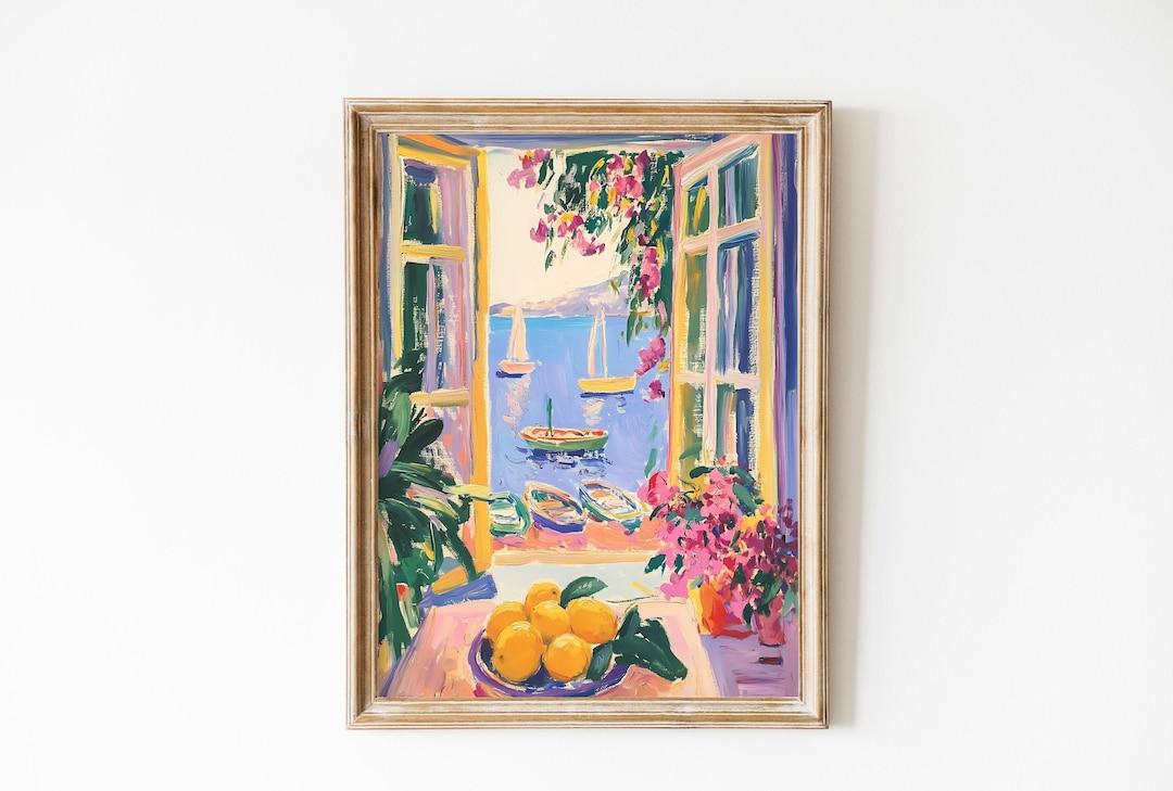 Matisse Open Window Print: Fauvism Coastal Sailing Art (digital ...