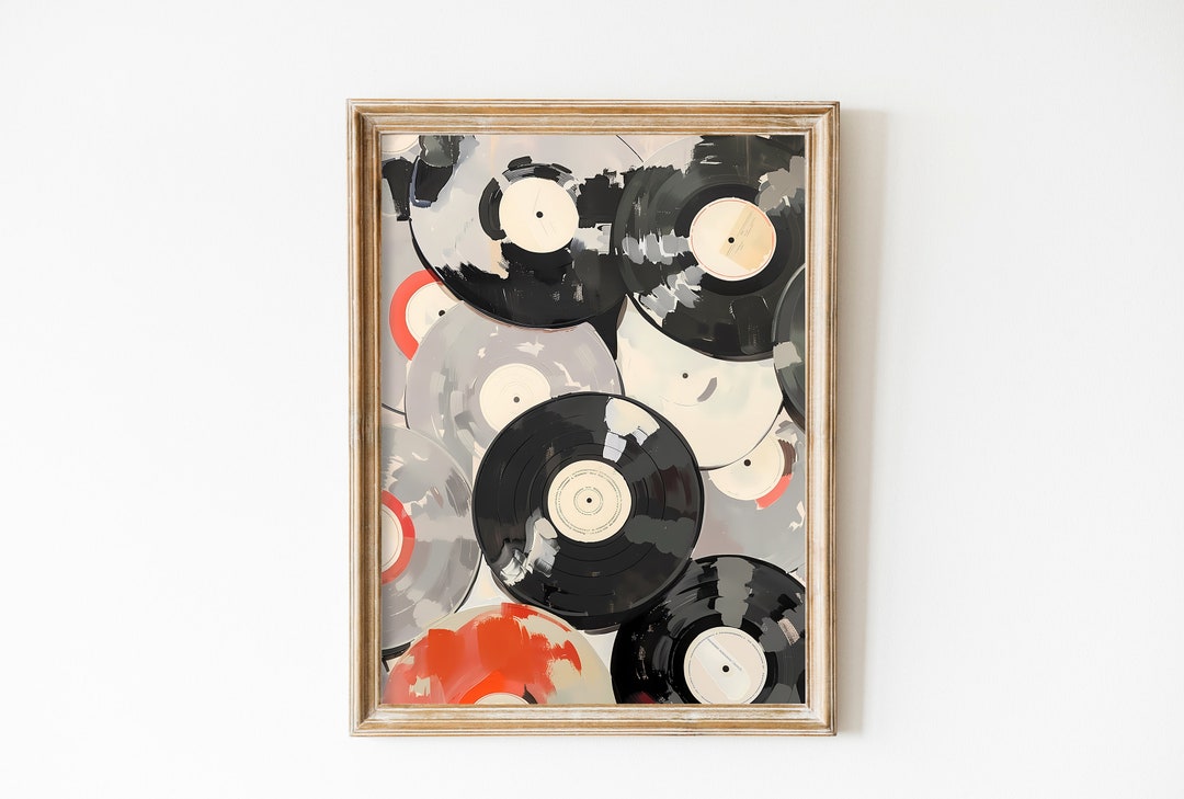 Vintage Record Print: Eclectic Y2K Music Poster (digital Download) - Etsy