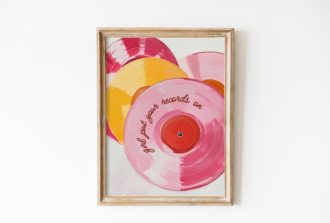 Vintage Record Eclectic, Put Your Records On, Girly Art Music Home ...