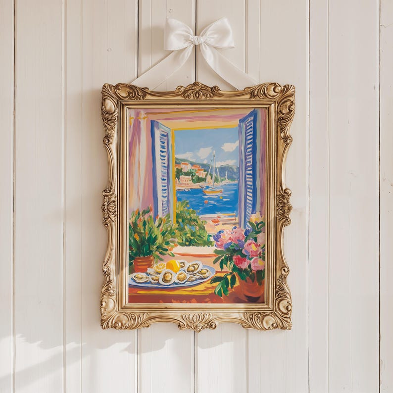Matisse Open Window Print: Fauvism Oyster Shell Painting (digital ...