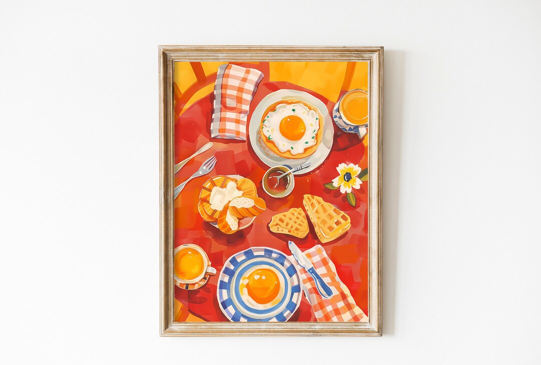 Homely Kitchen Print, Kitchenprintable, Sunny Side up Breakfast Poster ...