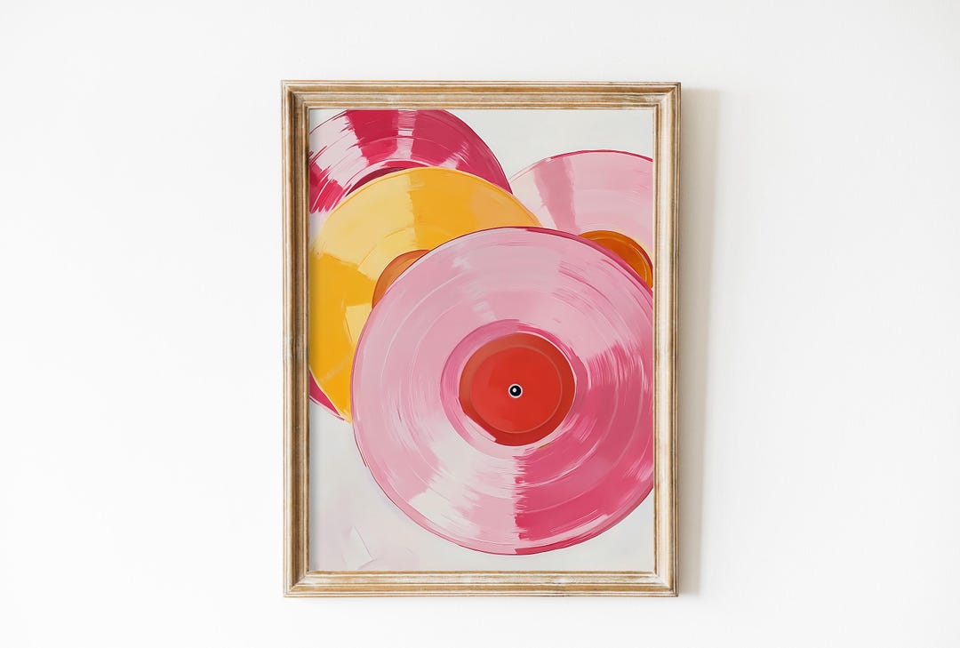 Vintage Record Eclectic, Audiophile Present, Girly Art Music Home Decor ...