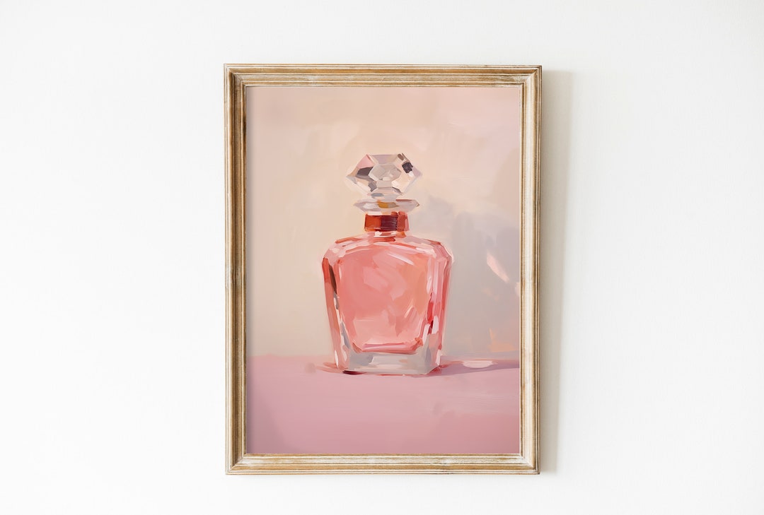 Pink Perfume Bottle Print: Retro Coquette Room Decor (digital Download ...