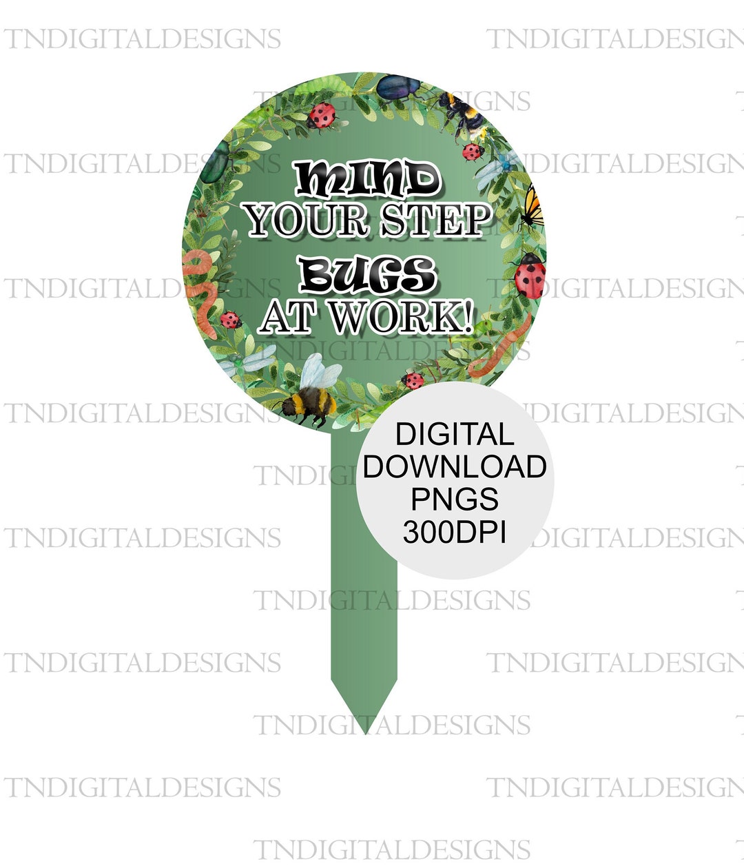 Bug Garden Sign PNG Wildlife Garden Sign Bug Garden Sign Digital ...
