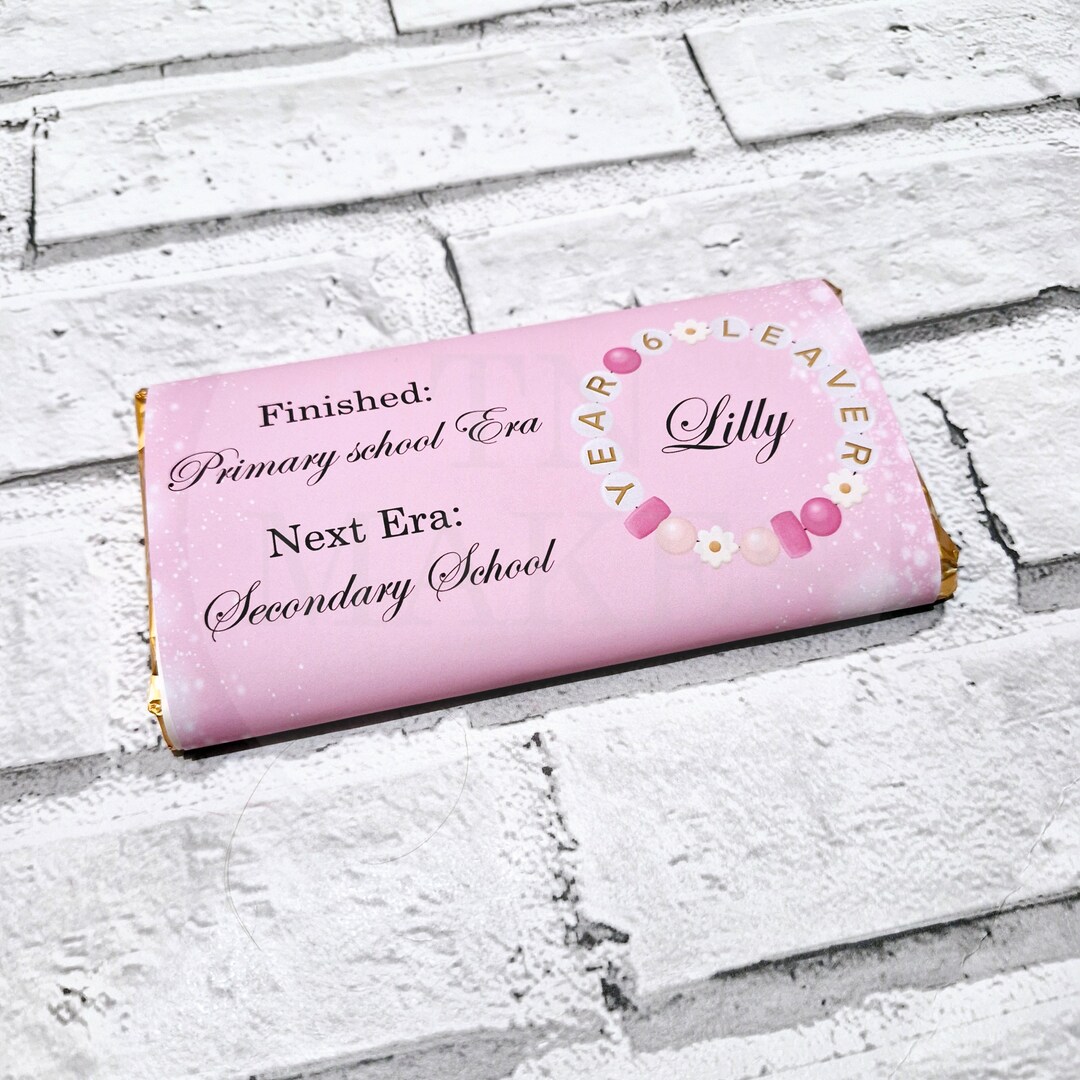 School Leavers Chocolate Bar Wrapper Year 6 Leavers Wrapper Only ...