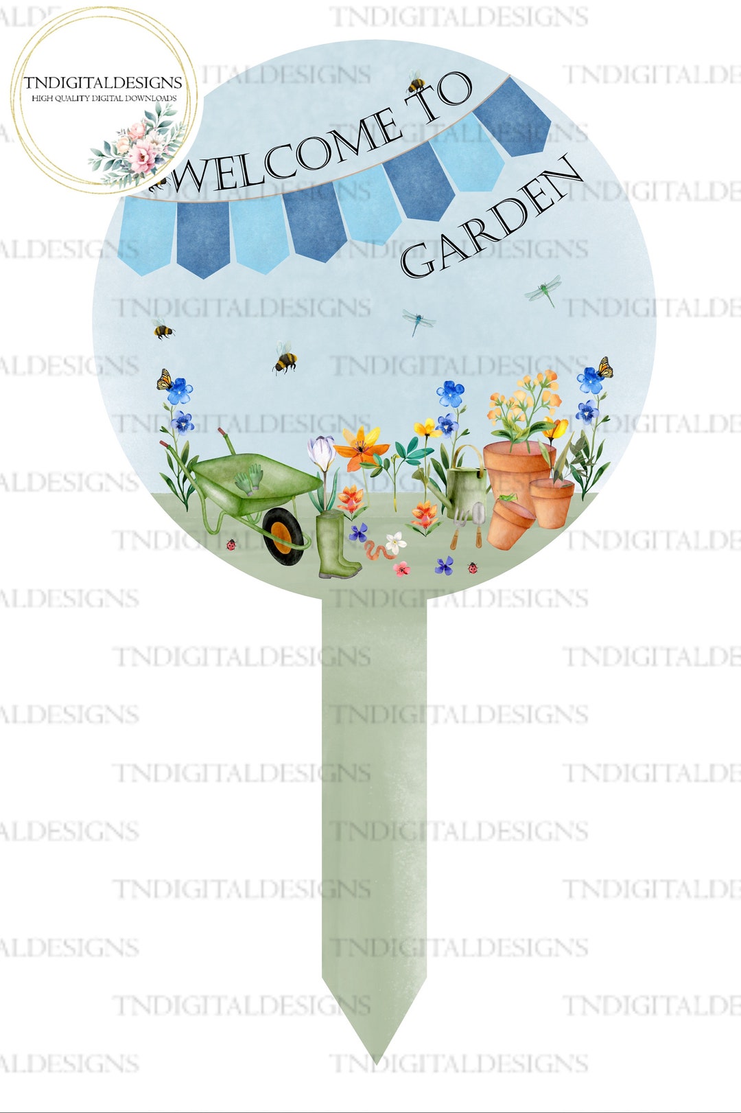 Kids Garden Sign PNG Boy Wildlife Garden Sign Garden Sign Digital ...