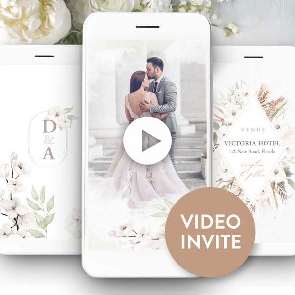 Animated Digital Wedding Invitations - Etsy