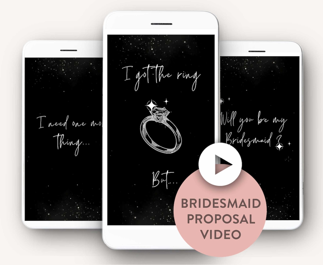 Black Bridesmaid Proposal Video Bridesmaid Proposal Animation ...