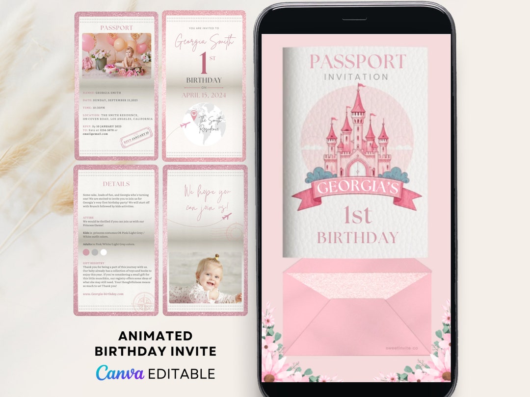 Princess Invite Princess Birthday Invite Princess Party Invite Girl ...