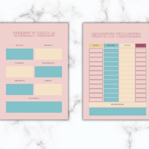 Fitness and Workout Tracker | Track Your Progress With Ease | A4 Size ...