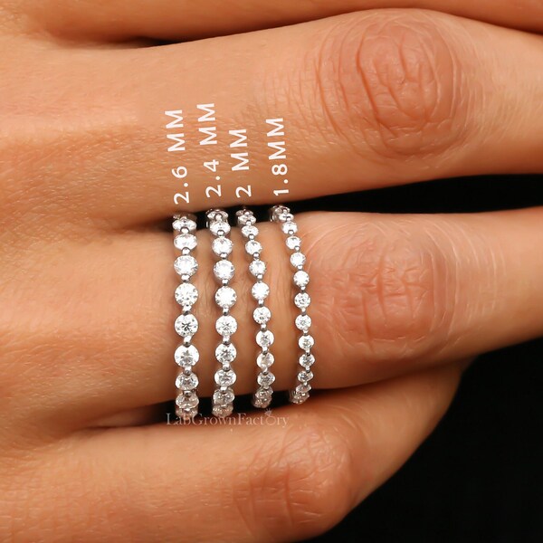 Thin Diamond Band - Etsy
