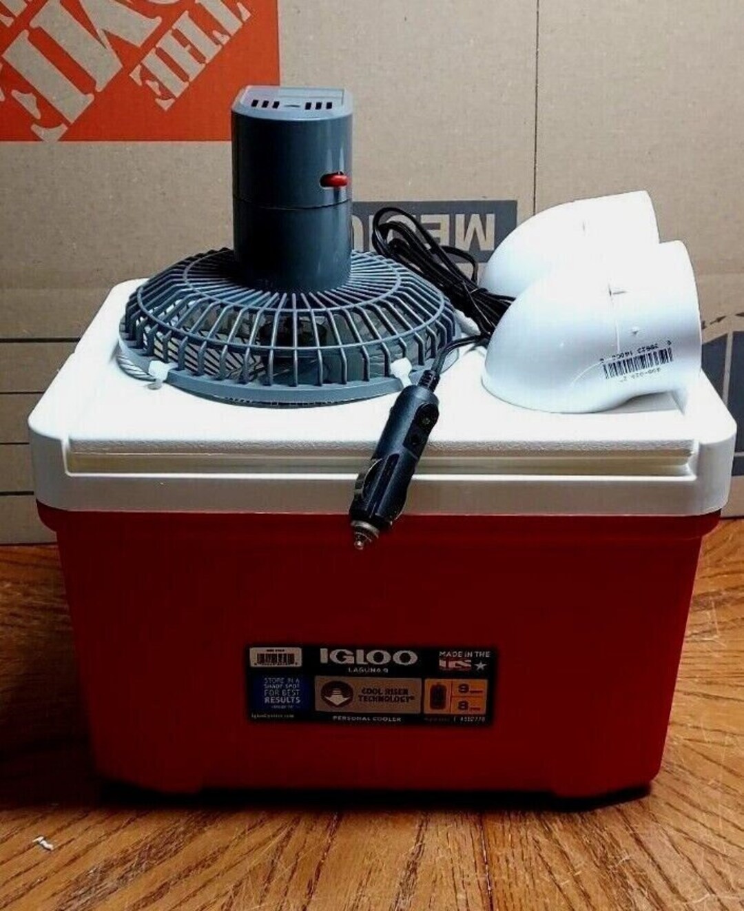 Onos 9qt RED Swamp Cooler Ice Chest & Air Portable Air Conditioner ...