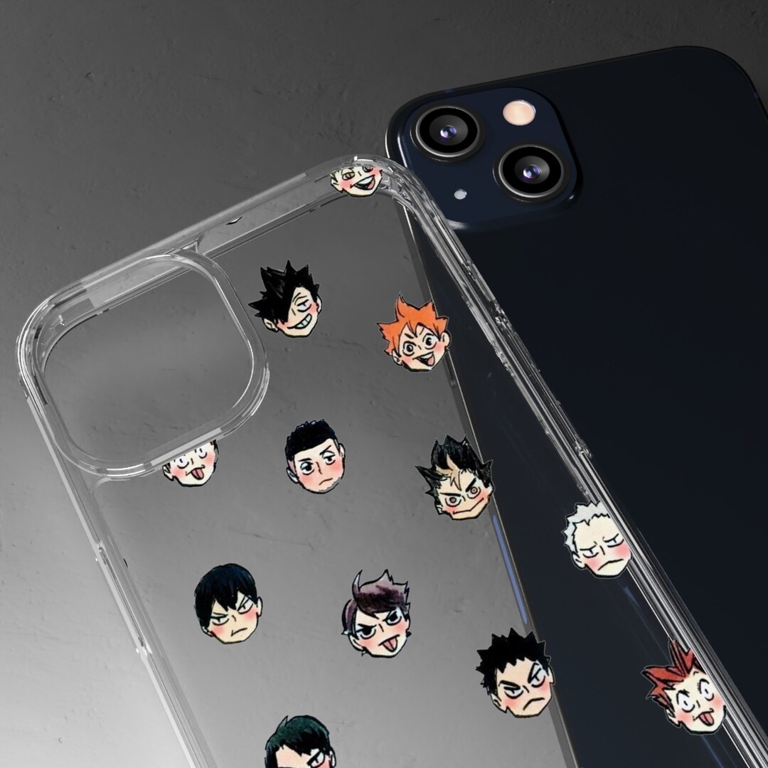 Clear Resistant Haikyuu Themed Cases Chibi Haikyuu Heads - Etsy