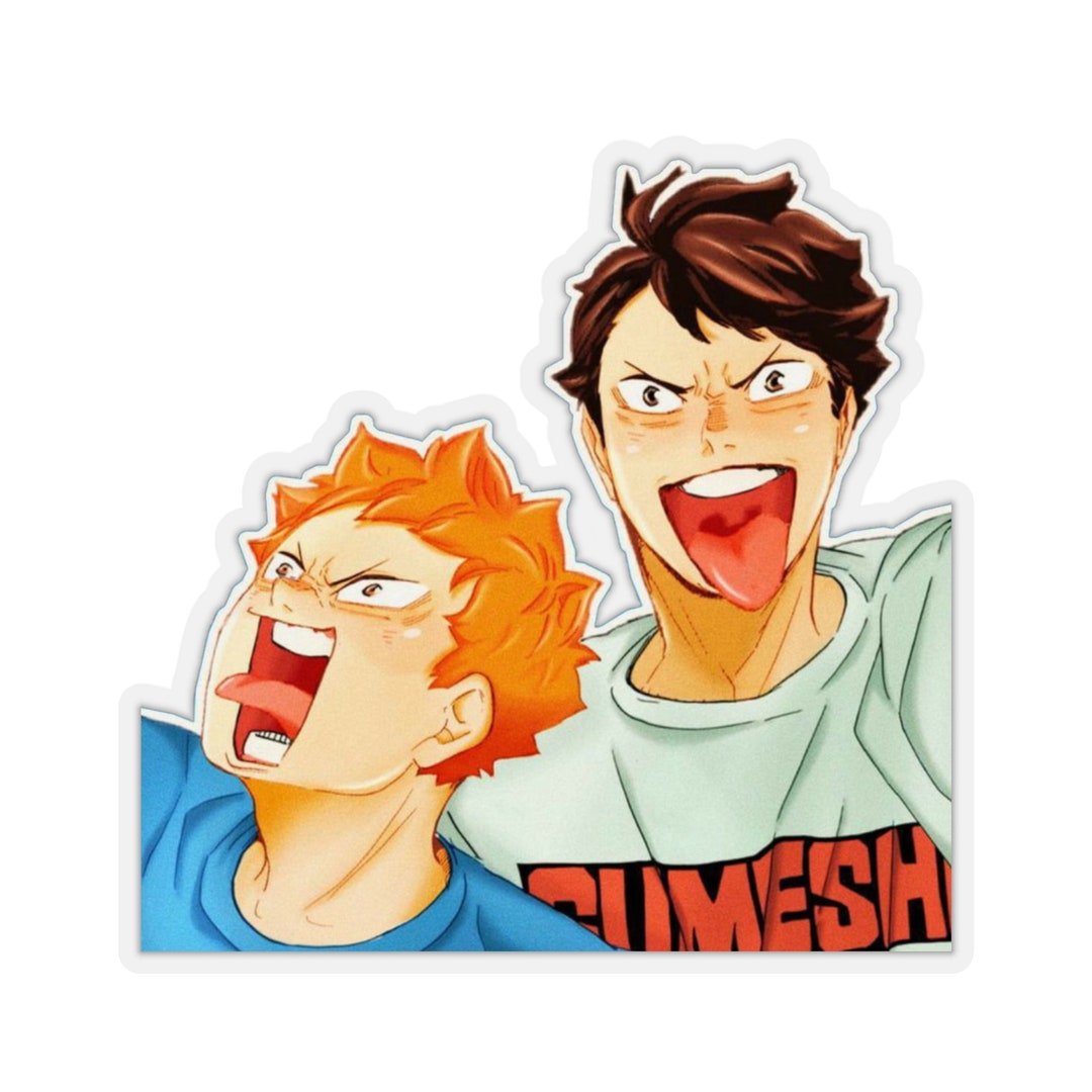 Haikyuu Sticker Hinata X Oikawa Colored Manga - Etsy