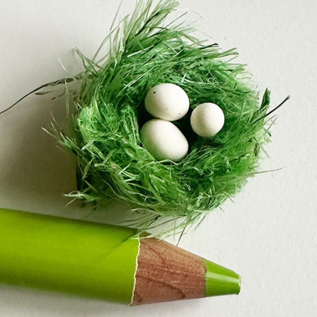 Dollhouse Miniature Bird Nest With Eggs 1/12 Scale - Etsy