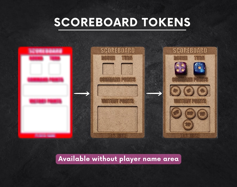 Warhammer Age of Sigmar Scoreboard SVG PDF DXF Lightburn Compatible ...