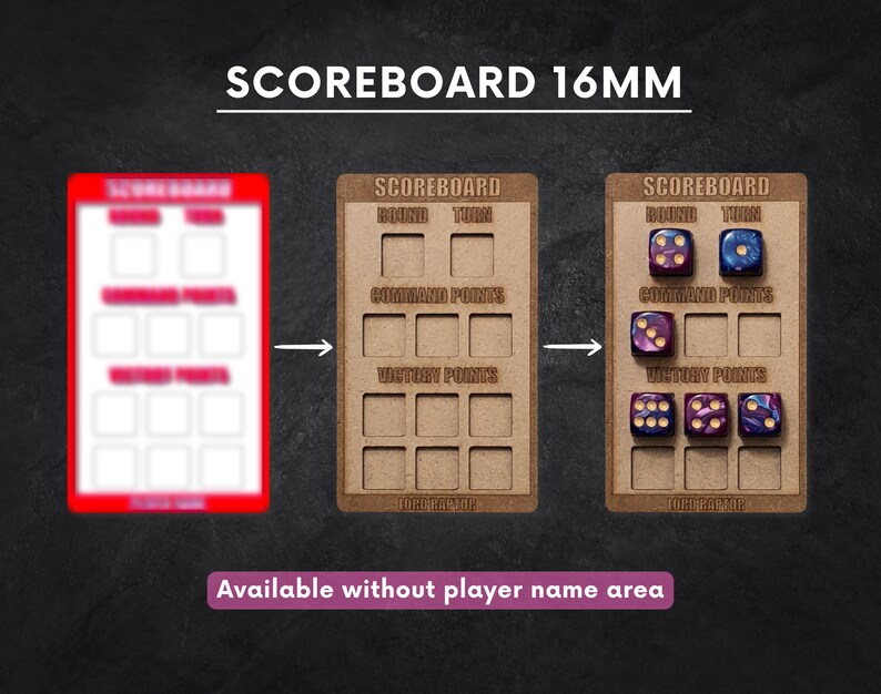 Warhammer Age of Sigmar Scoreboard SVG - PDF - DXF - Lightburn ...