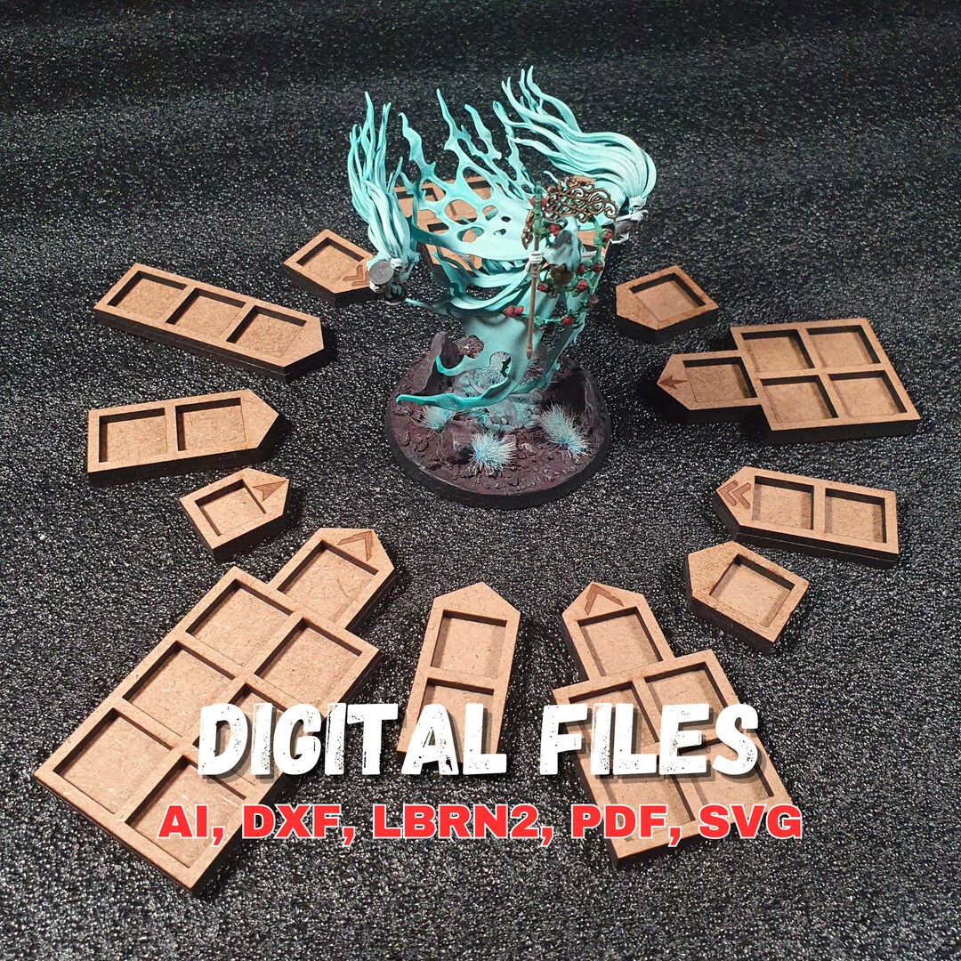 Wargaming Dot Marker Set SVG PDF DXF Lightburn for Laser Engraver - Etsy