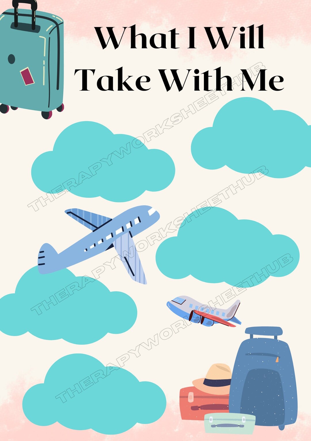 Therapy Termination or Transition Worksheet for Kids - What I Will Take ...