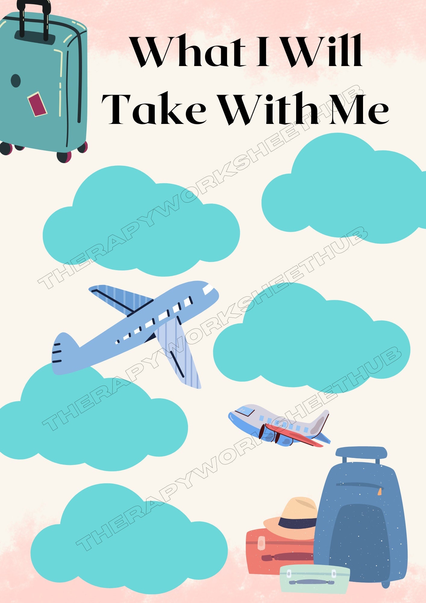 Therapy Termination or Transition Worksheet for Kids - What I Will Take ...