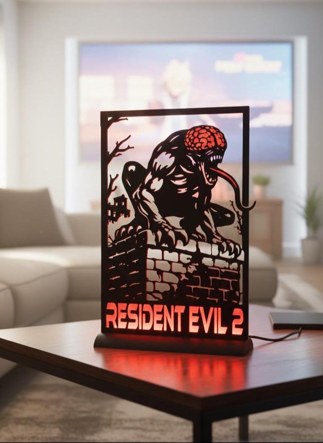 Resident Evil Licker LED Lamp | 3D Printed Horror Desk Decor - Etsy