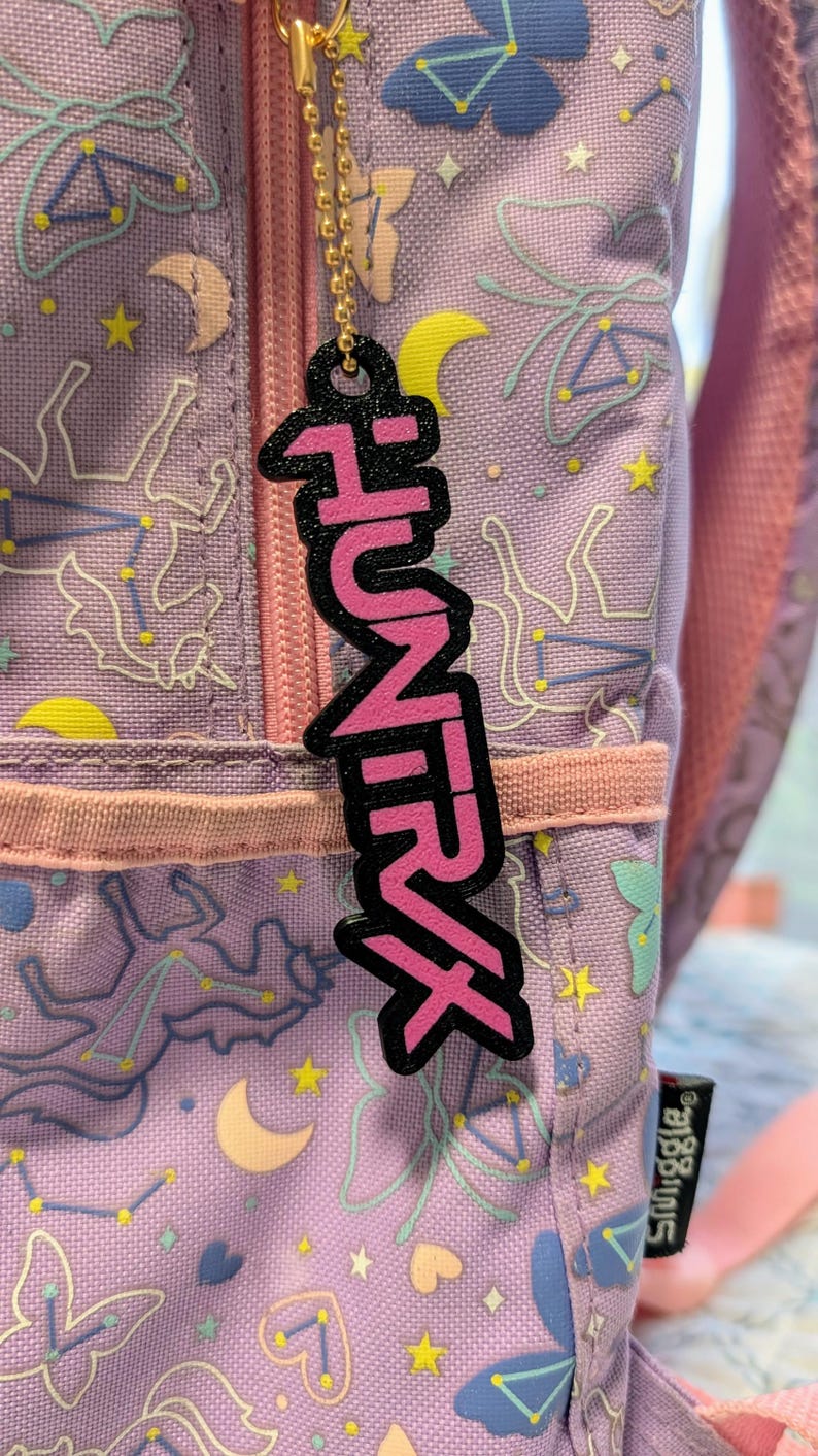 Huntrix Logo Keychain – Kpop Demon Hunters | 3D Printed PLA Keyring ...