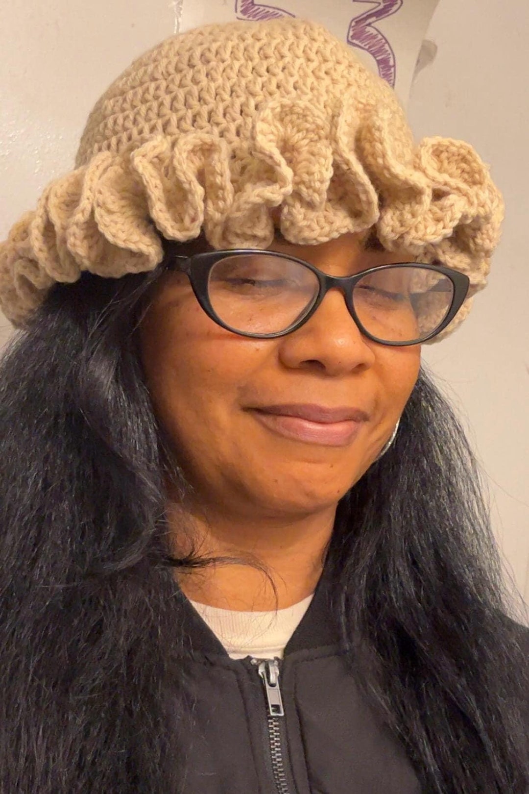 Crochet Ruffle Bucket Hat | Adjustable, Personalized Gift - Etsy