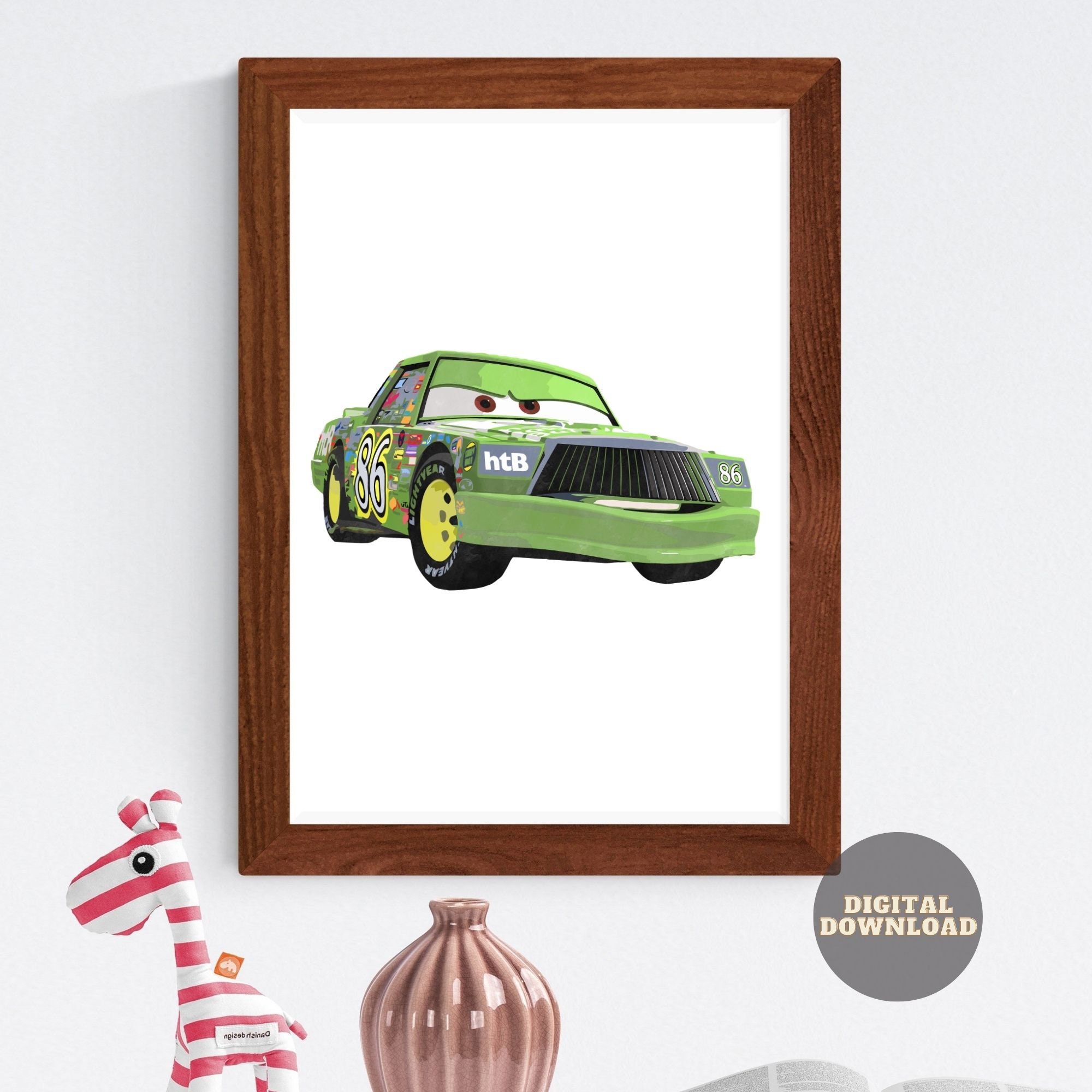 Chick Hicks, Disney Pixar Cars, Disney Cars Print, Disney Cars Poster ...