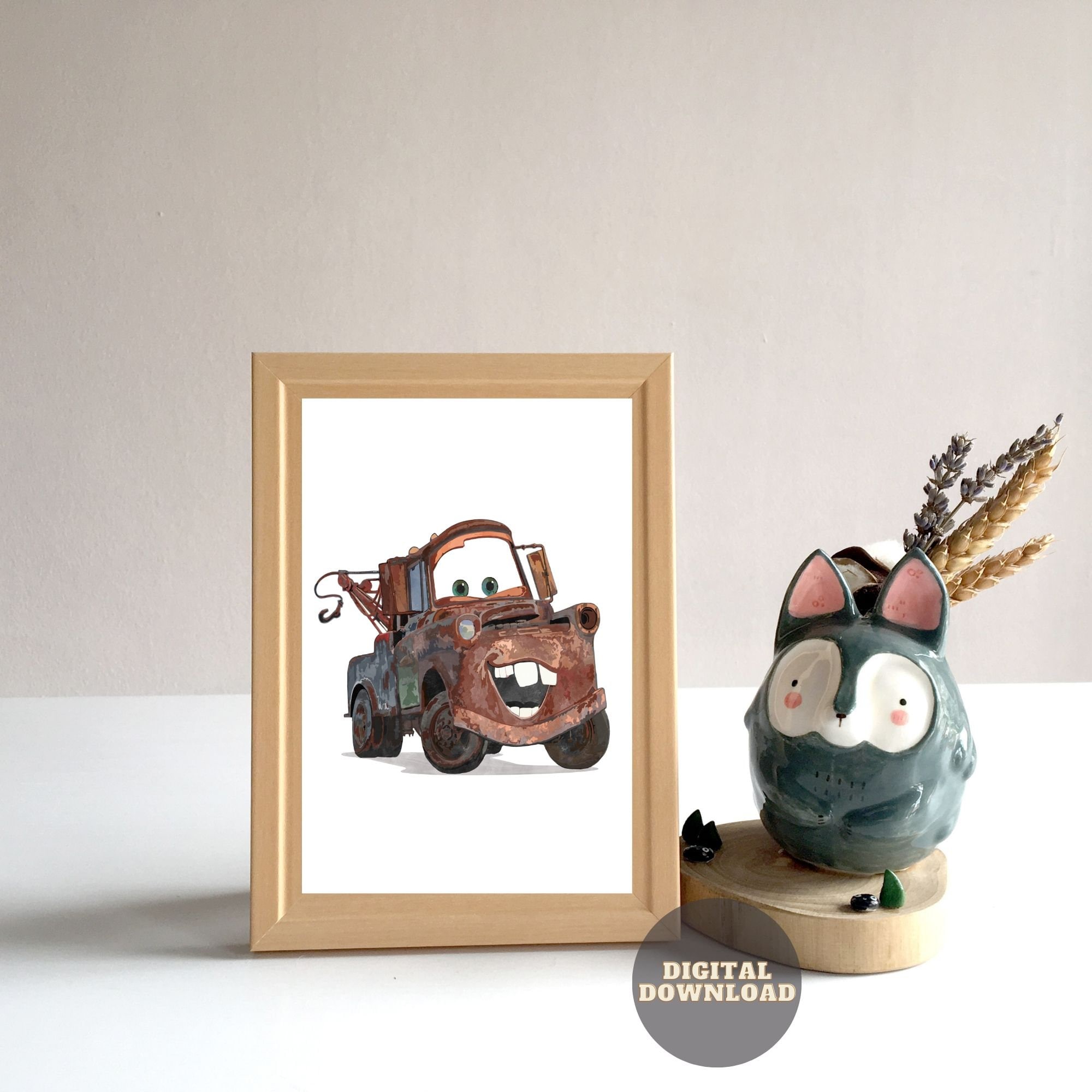 Tow Mater, Disney Pixar Cars, Disney Cars Print, Disney Cars Poster ...
