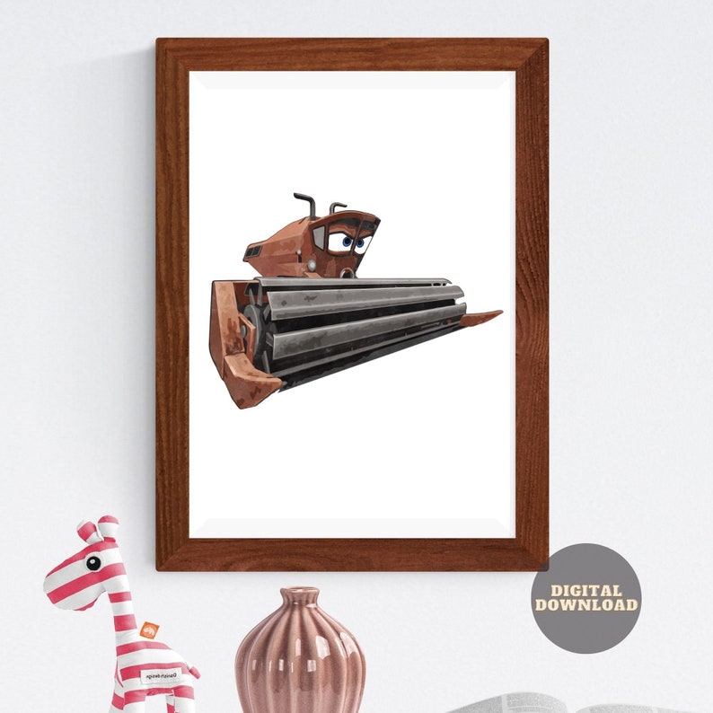 Frank Disney Cars, Disney Pixar Cars, Cars Print, Frank the Combine ...