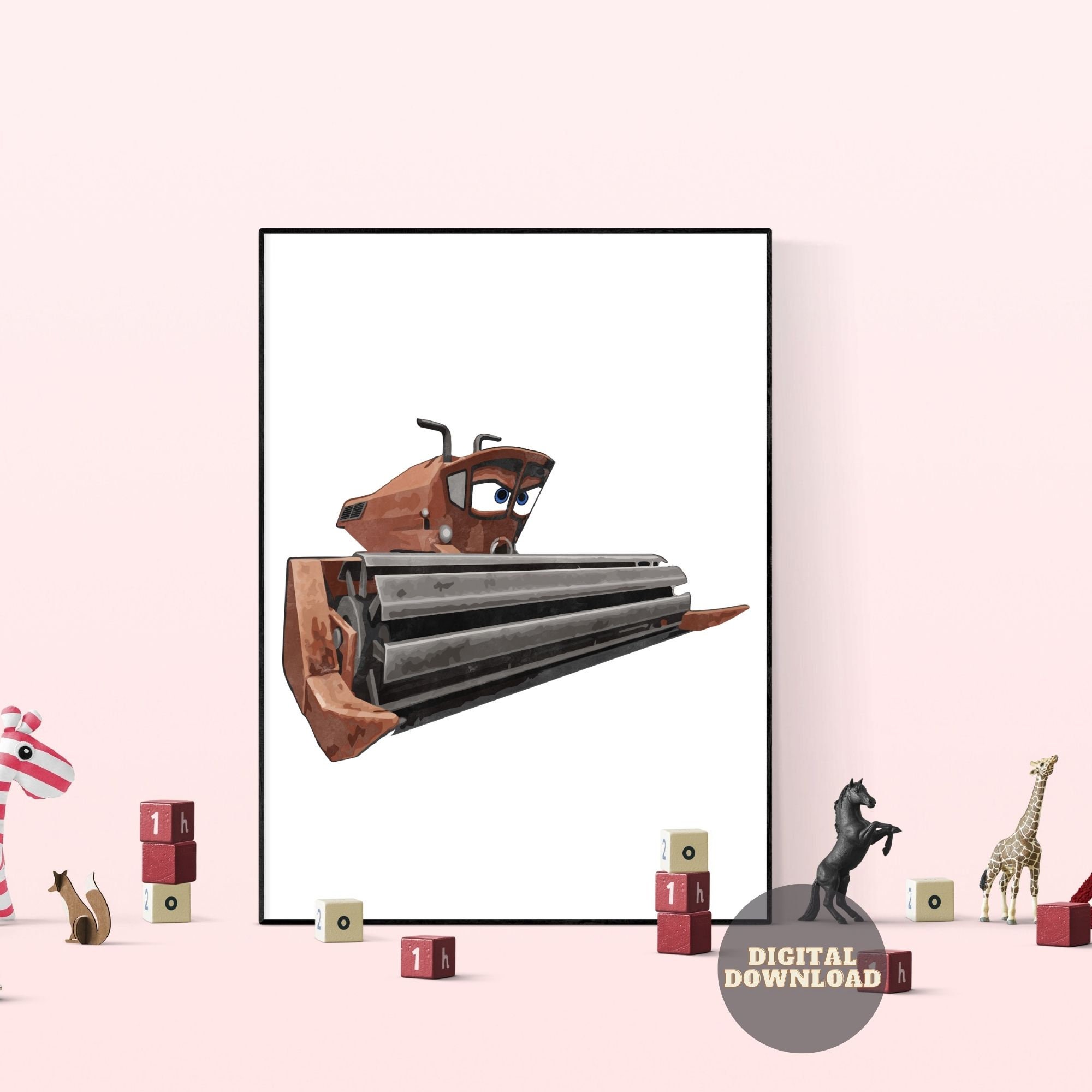 Frank Disney Cars Disney Pixar Cars Cars Print Frank the - Etsy