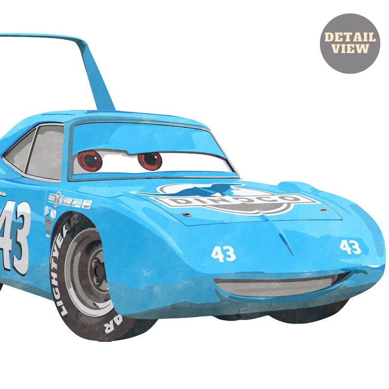 Strip Weathers, Disney Pixar Cars, Disney Cars Print, Disney Cars Poster, Cars Wall Art, Disney ...