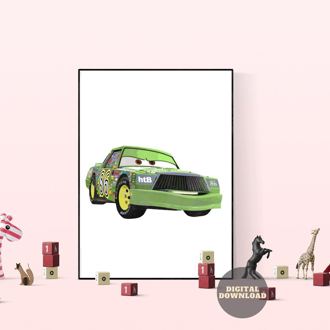 Chick Hicks, Disney Pixar Cars, Disney Cars Print, Disney Cars Poster ...