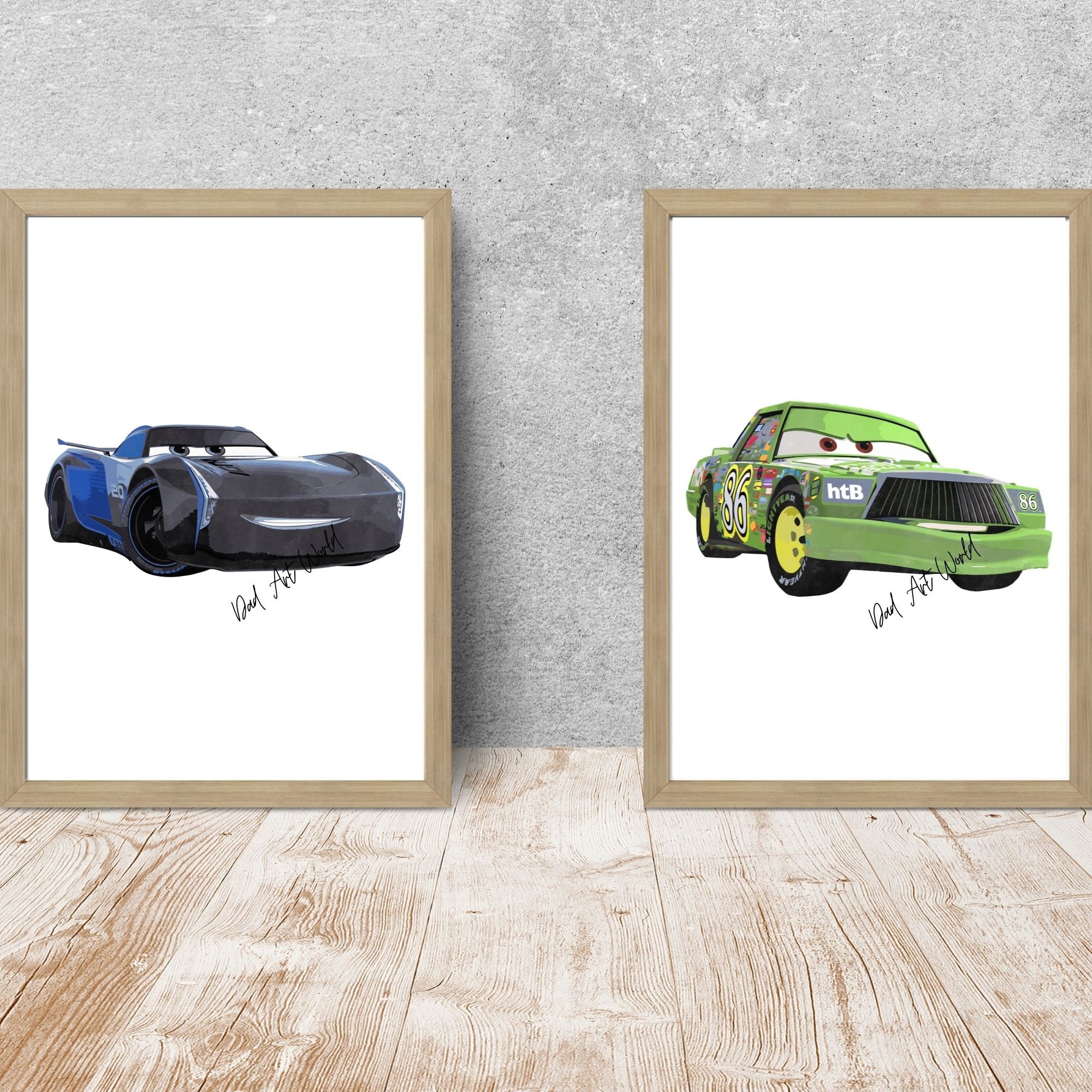 Set 15 DISNEY CARS, Printable Art, Watercolor Disney Cars, Disney Cars ...