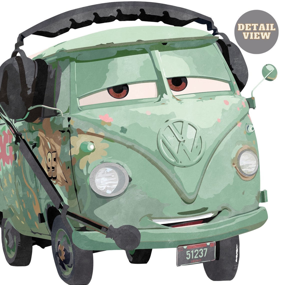 Fillmore Disney Pixar Cars Disney Cars Print Disney Cars - Etsy