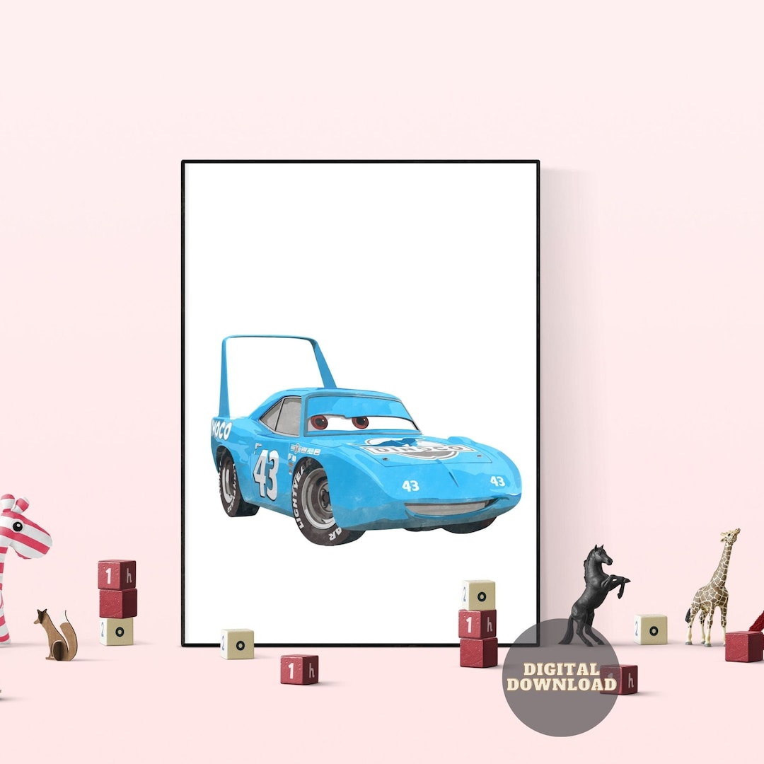 Strip Weathers Disney Pixar Cars Disney Cars Print Disney - Etsy