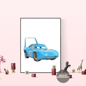 Strip Weathers Disney Pixar Cars Disney Cars Print Disney - Etsy