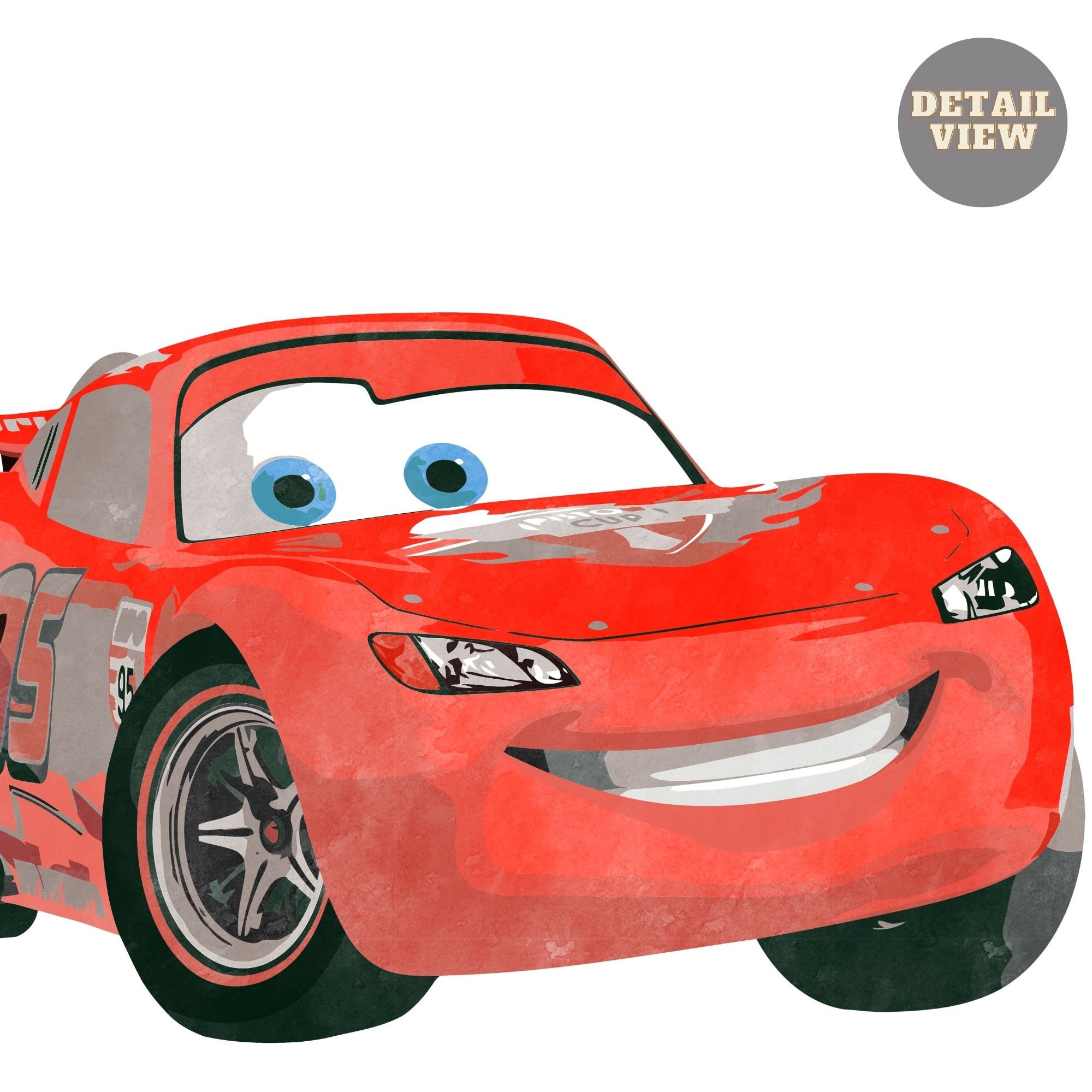 Lightning Mcqueen Disney Pixar Cars Disney Cars Print Etsy