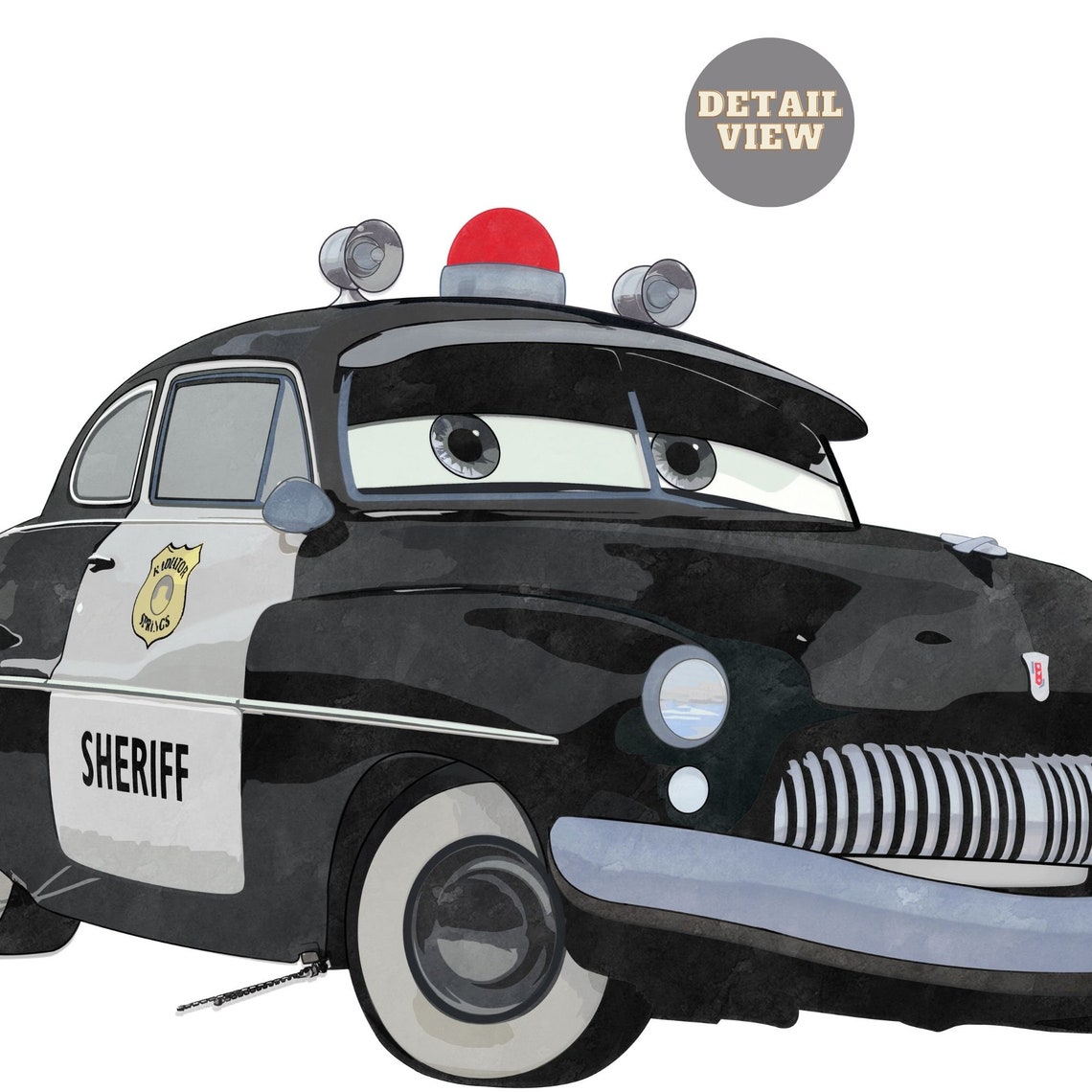 Sheriff, Disney Pixar Cars, Disney Cars Print, Disney Cars Poster, Cars ...
